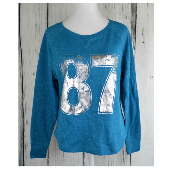 Aeropostale | Sweaters | Aeropostale 87 Sparkle Fleece Sweatshirt Top ...